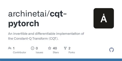 GitHub Archinetai Cqt Pytorch An Invertible And Differentiable Implementation Of The Constant