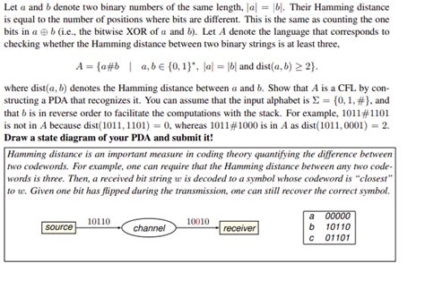 Let A And B Denote Two Binary Numbers Of The Same