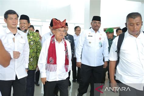 Jusuf Kalla Kunker Ke Babel Antara News Bangka Belitung