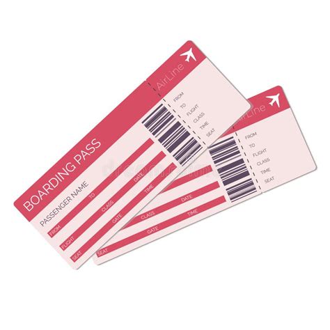 Airlines Boarding Pass Stock Illustrations 682 Airlines Boarding Pass