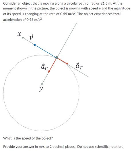 Solved Consider An Object That Is Moving Along A Circular Chegg