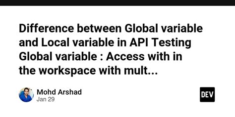 Difference Between Global Variable And Local Variable In Api Testing Global Variable Access