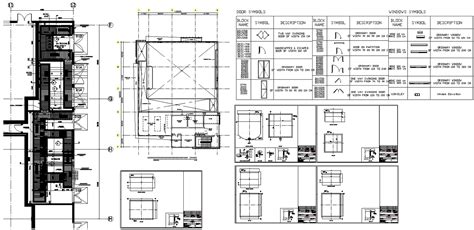Various Doors And Windows Symbols Dwg 2d Autocad Drawings For Your