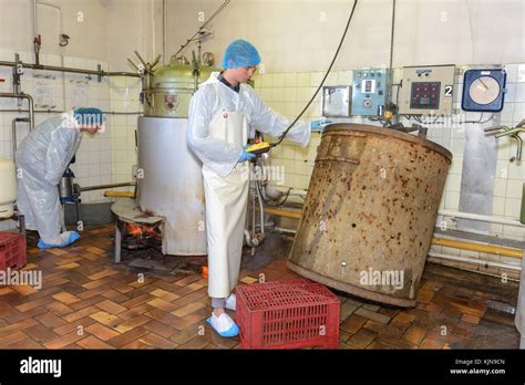 Lifting A Rusty Container Stock Photo Alamy