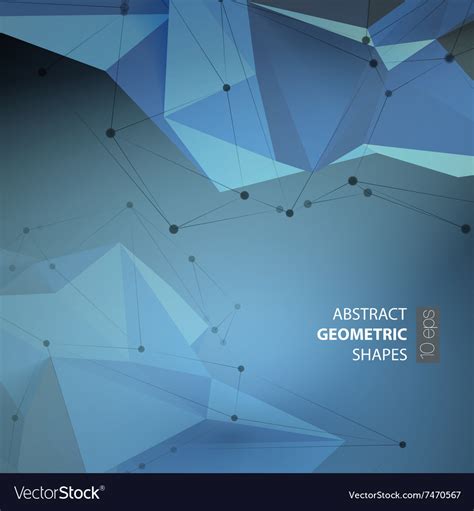 Abstract Triangles Space Low Poly Royalty Free Vector Image