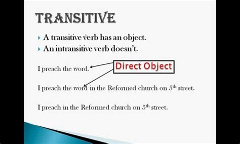 transitive définition C est quoi