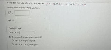 Solved Consider The Triangle With Vertices Chegg