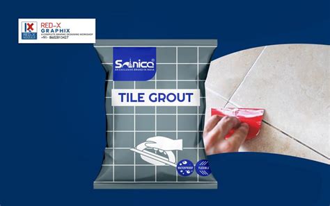 Tile Grout Packaging Design Red X Graphix Abdul Qadir