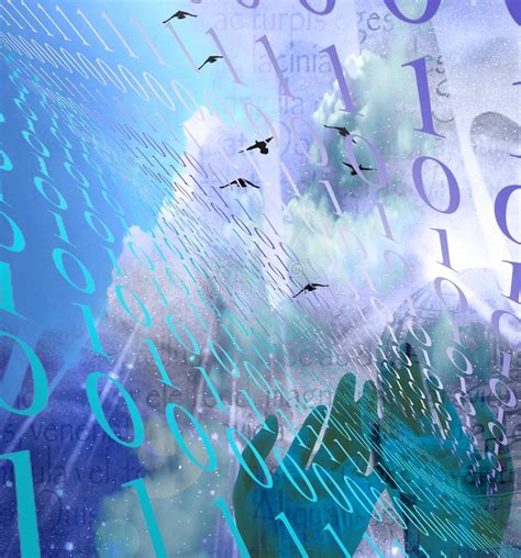 Composition Of Binary Coding Medical Icons And Data Processing On