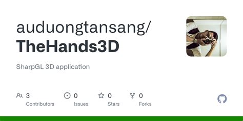 github auduongtansang thehands3d sharpgl 3d application