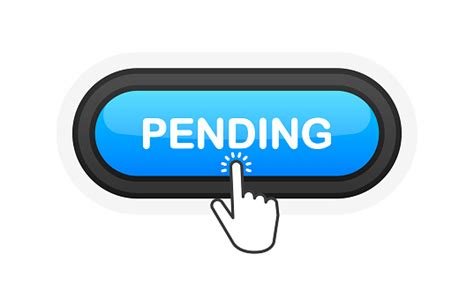 Pending Button Vector Object 3d Design Element For Template Vector