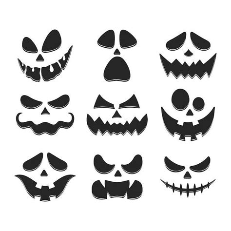 Spooky And Funny Pumpkin And Ghost Faces For Halloween Decorations