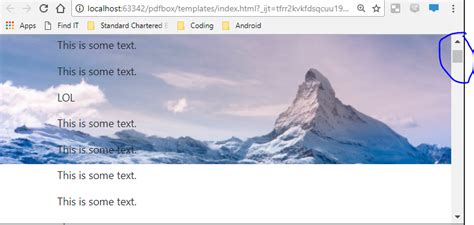 Css Html Background Attachment Fixed The Background Gets Covered Up