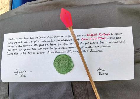 Michael Orick A Writ For The Oder Of The Mark And A Facebook