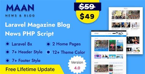 Maan News Laravel Magazine Blog News PHP Script Graphicfort Magazine Blog Blog Simple Blog