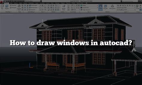 How To Draw Windows In Autocad