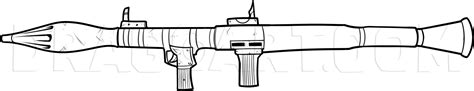 How To Draw A Rocket Launcher Drawing Step By Step By Dawn DragoArt