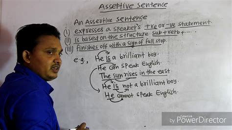 What Is An Assertive Sentence Youtube