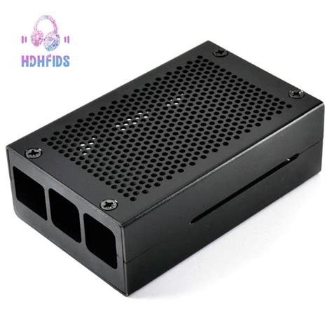 เคสอลูมิเนียม สีดํา สําหรับ Raspberry Pi 3 Model B Raspberry Pi 3