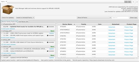 mplabx device packs electronics forum circuits projects and