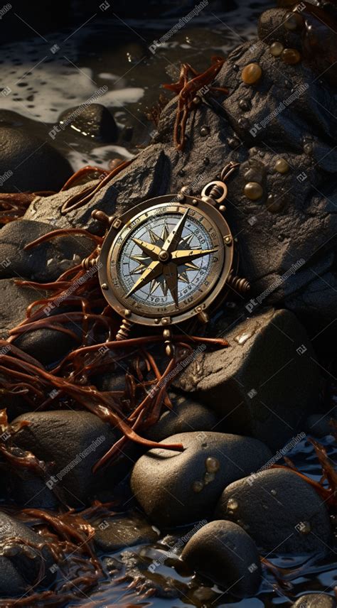 Coastal Compass Interactive Photorealistic 2d Game Art Ai Image Poweredtemplate 121284