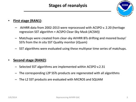 Ppt Sst Algorithms In Acspo Reanalysis Of Avhrr Gac Data From 2002 2013 Powerpoint