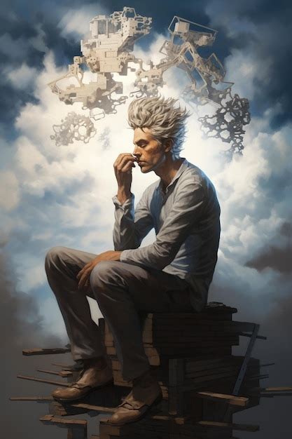 Premium Ai Image Thinking Man Face Expression