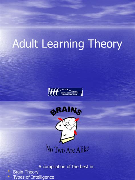 adult learning theory pdf learning memory