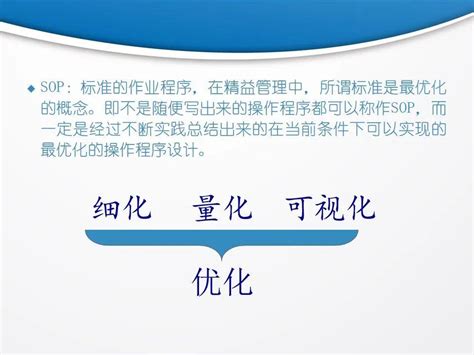 生产作业标准化 Sop 是什么？该如何编写 知乎