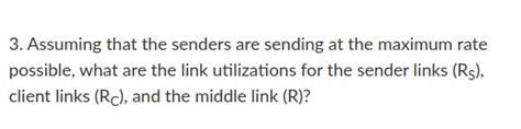 solved 3 end to end throughput and bottleneck links