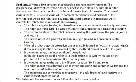 Solved Problem 1 Write A Java Program That Controls A Robot