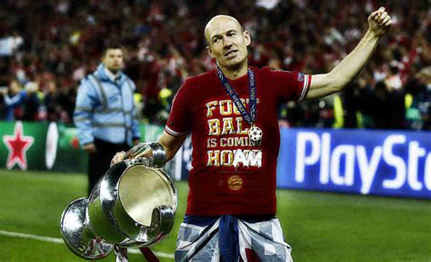 Arjen Robben Confident Of Bayern Munich Winning The Treble