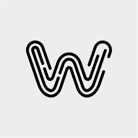 W Letra Logo único Logo Negocio Logo 56448361 Vector En Vecteezy
