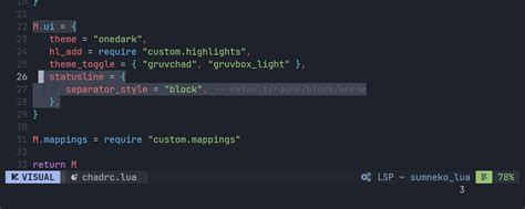 Needs Of Examples On How To Customize Statusline Issue NvChad NvChad GitHub