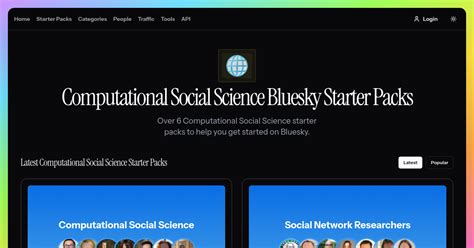 Computational Social Science Bluesky Starter Packs [6 Lists • Apr 2025]