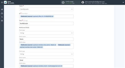how to connect webhooks with amazon dynamodb savemyleads