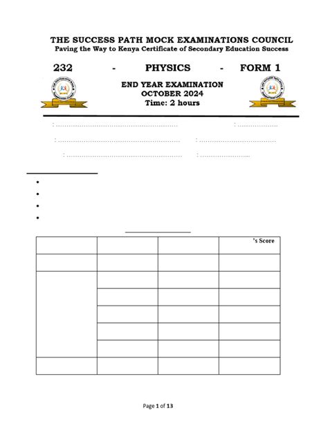 Physics Form 1 Et3 Qs Pdf Density Applied And Interdisciplinary Physics