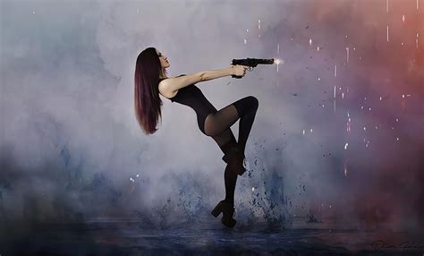 Girls With Guns Wallpaper