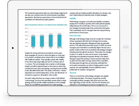 Multi Strategy Hedge Funds Sector In Brief