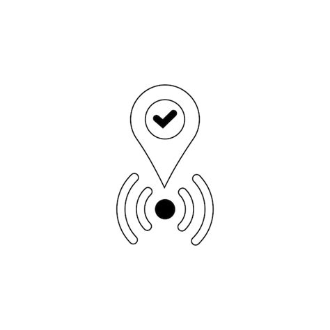 Premium Vector Vector Icon Of Simple Forms Of Point Of Location