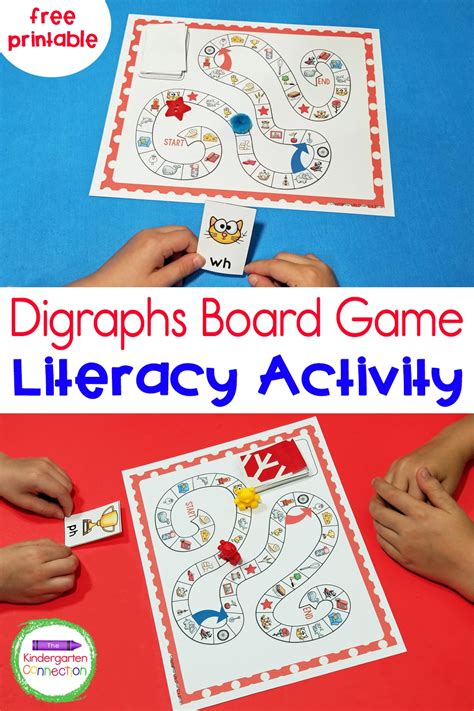 Printable Digraphs Board Game - The Kindergarten Connection