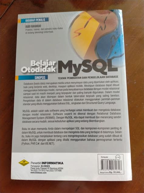 Buku Belajar Otodidak Mysql On Carousell