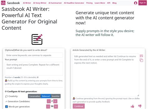 Sassbook Easy With Ai