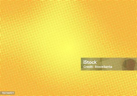 복고풍 만화 스타일의 하프 톤 점선 디자인 벡터 일러스트 Eps10 노란색과 주황색 팝 아트 배경 배경 주제에 대한 스톡 벡터