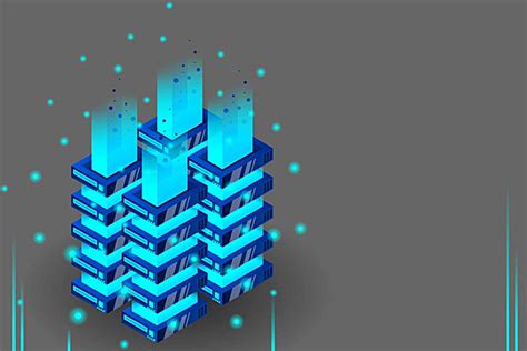Isometric Vector Design Of Futuristic Data Protection And Processing Technology In A Server Room