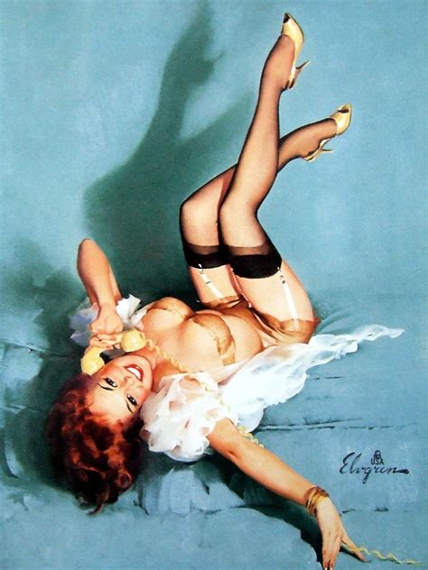 Gil Elvgren S Pin Ups The Right Number Gil Elvgren