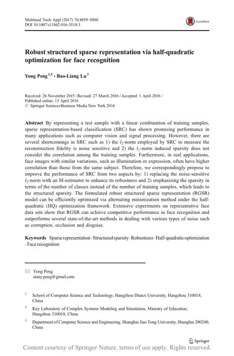 Robust Structured Sparse Representation Via Half Quadratic Optimization For Face Recognition