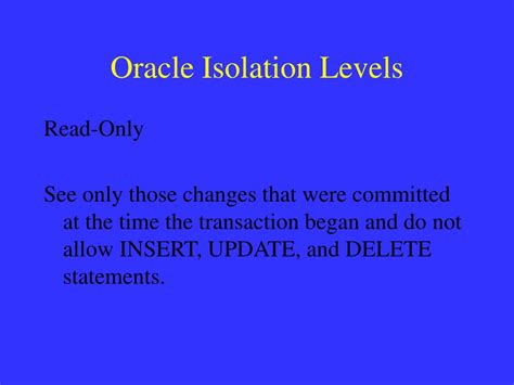 Ppt Oracle Locking Powerpoint Presentation Free Download Id141955