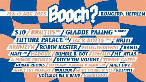 Gratis Festival Booch Presenteert Volledige Line Up FrontView Magazine