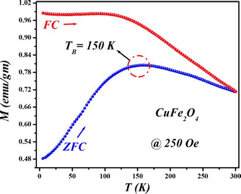 Temperature Dependent Magnetization Zfc−fc Curves For Cf Nps